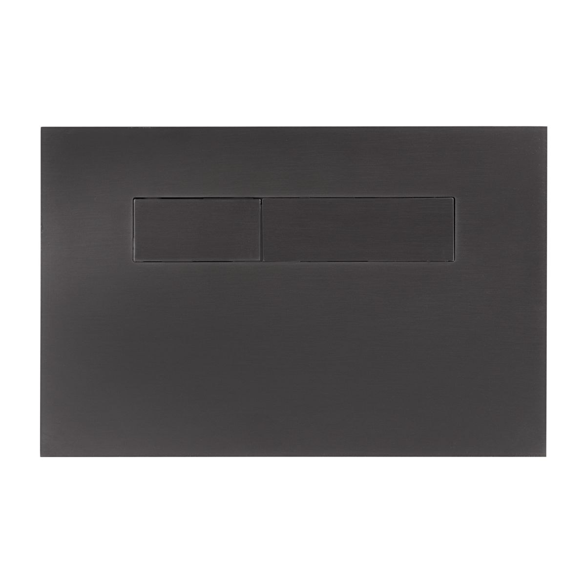 Drukplaat wc PVD Gun Metal RVS - Van Sanitair