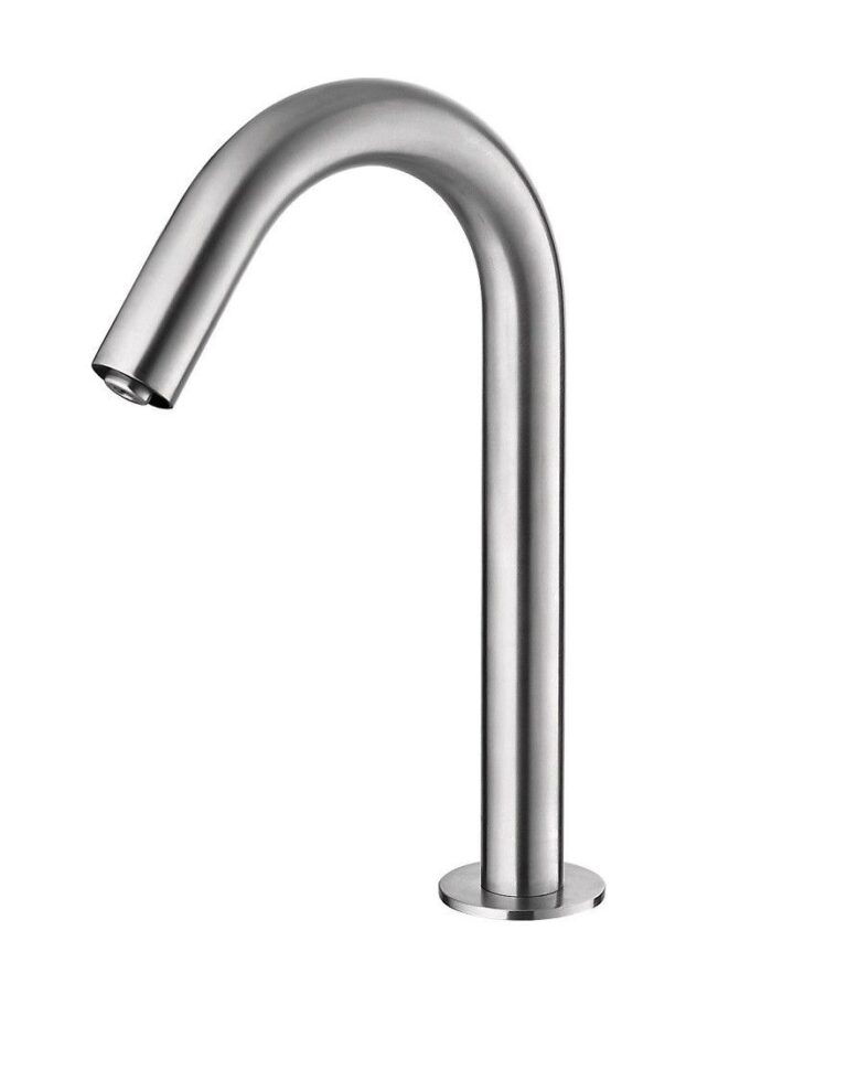 Sensor wastafelkraan geborsteld RVS - Van Sanitair